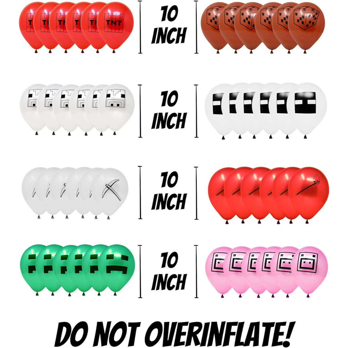 Mining Fun Balloons (48 Pieces) – Blue Orchards