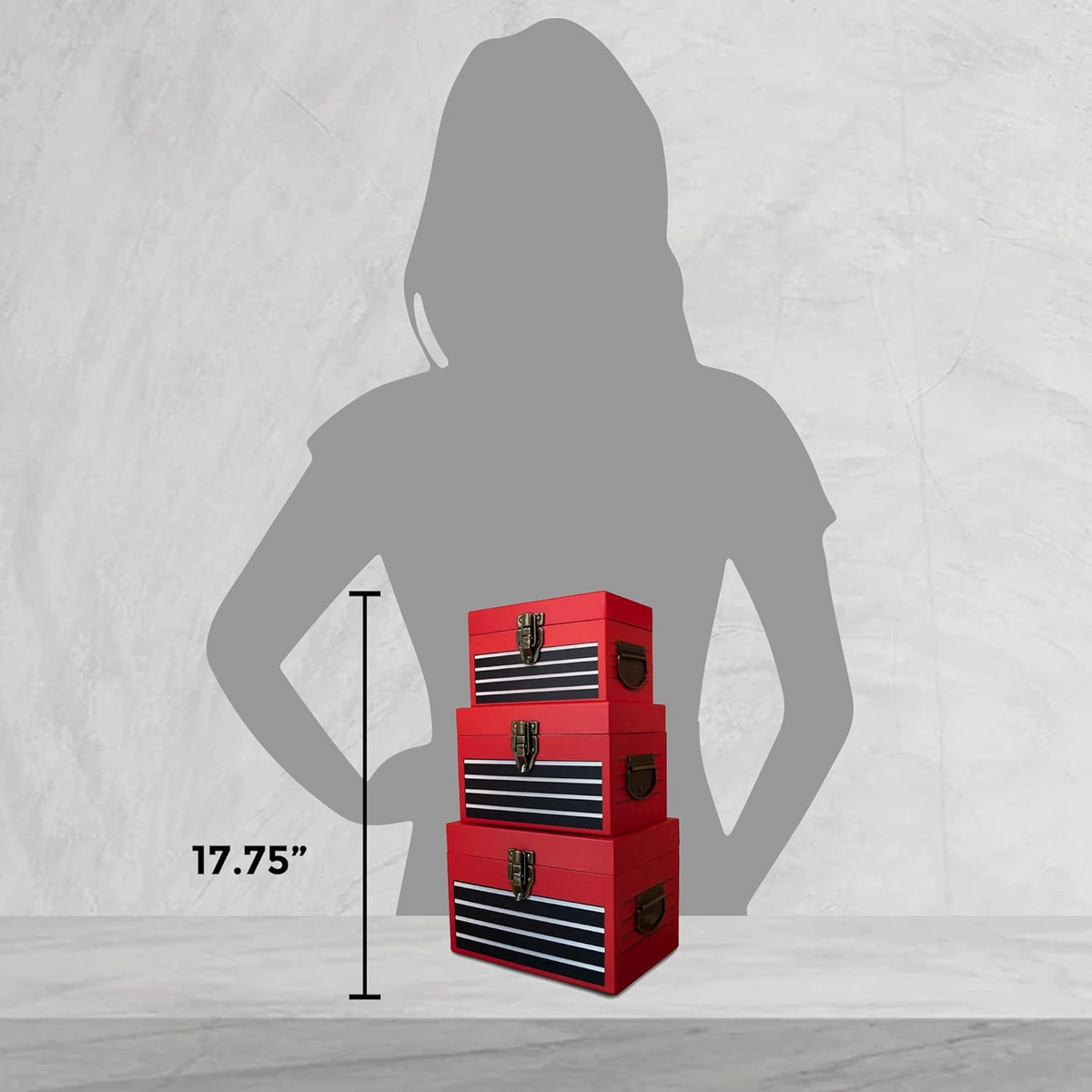 Tool Chest Paperboard Boxes (Set of 3) – Blue Orchards