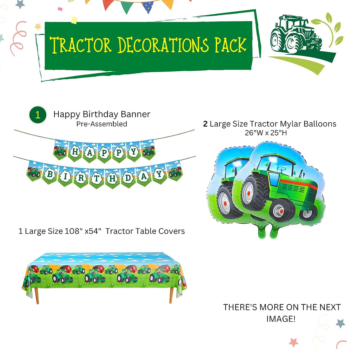 Create a Farmtastic Celebration with Tractor Party Decorations Pack ...